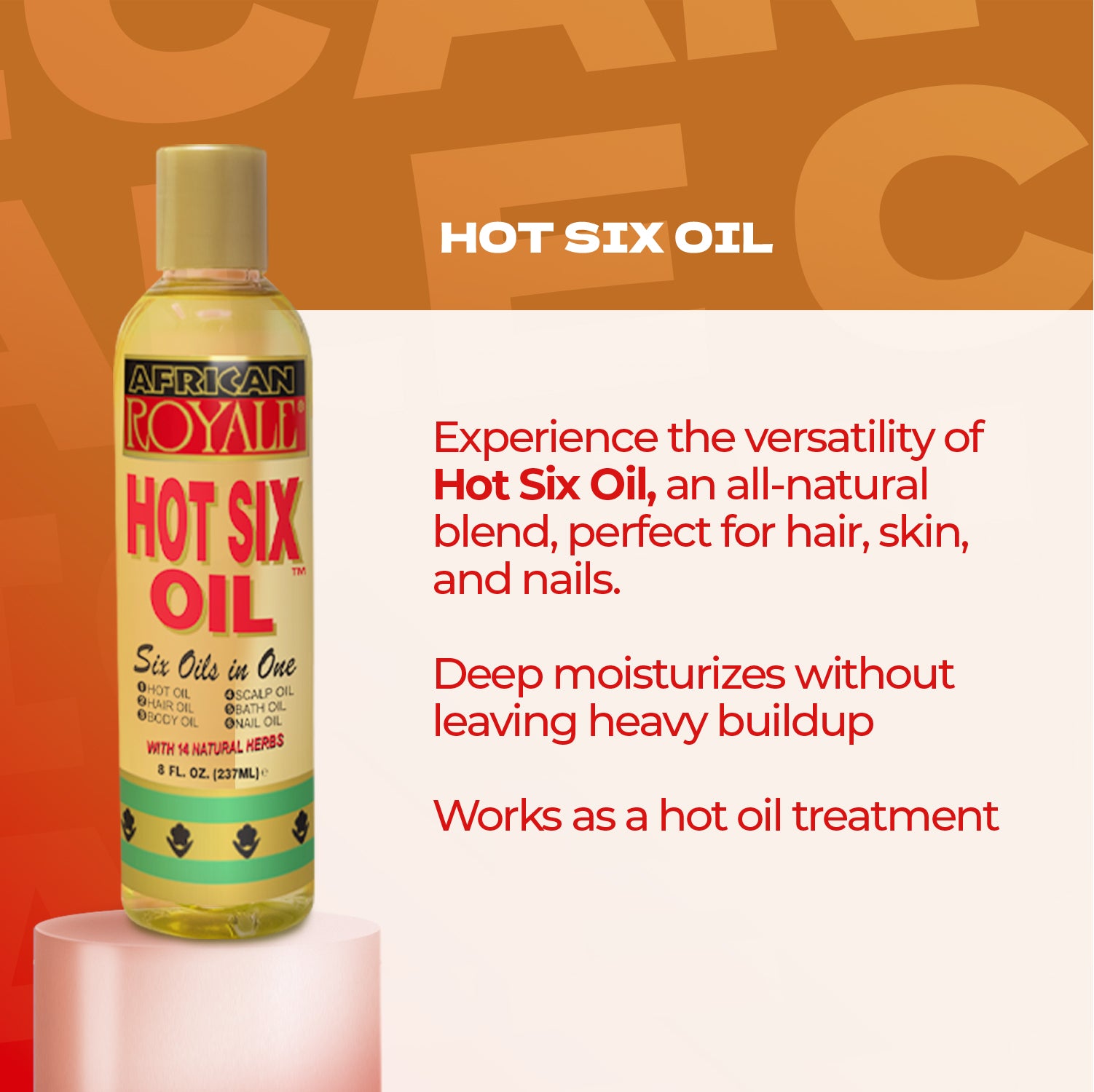 African Royale Hot Six Oil – Bronner Bros Hair Care